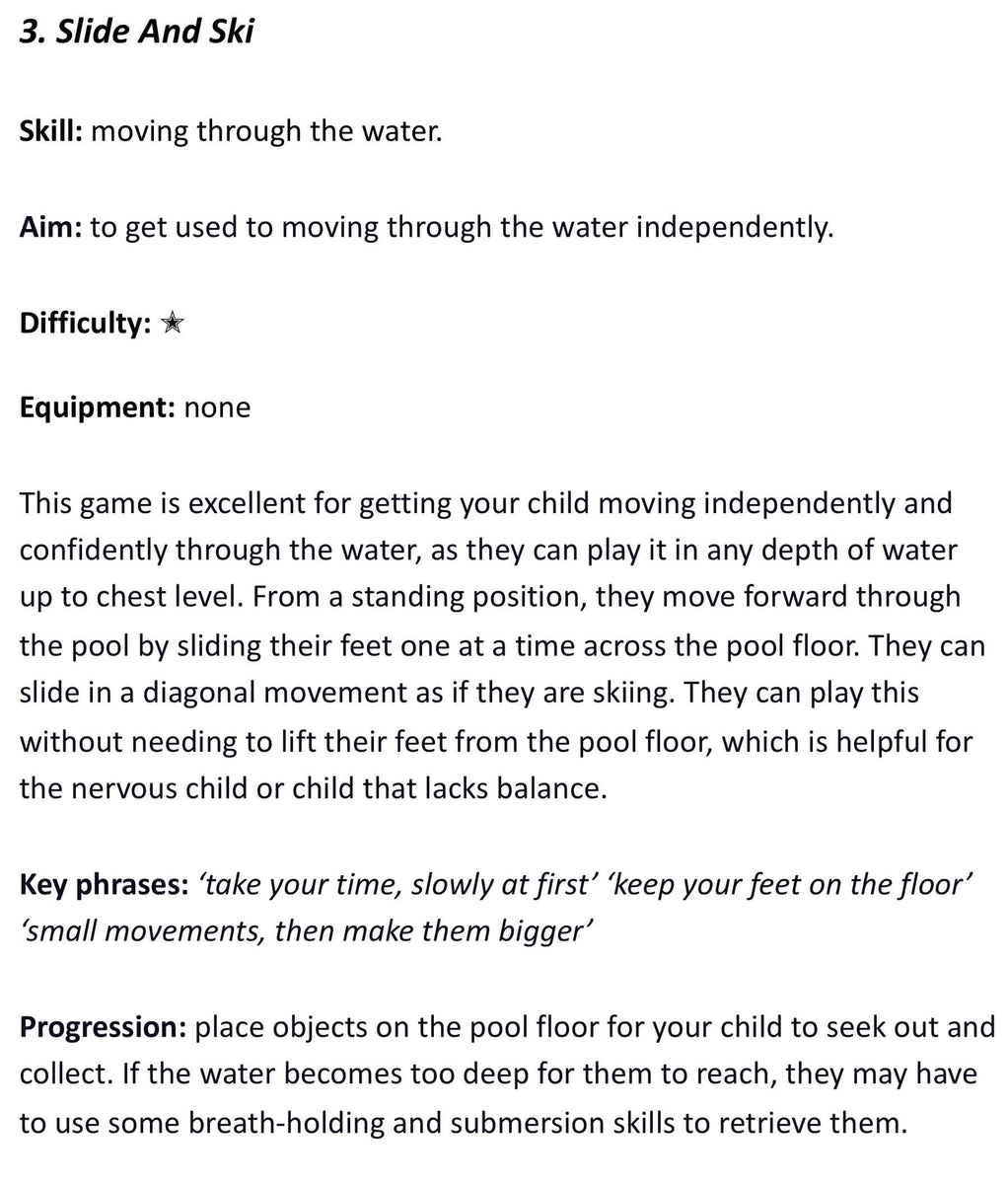 Teach Your Child to Swim with Games – PDF Download – Swim Teach Store